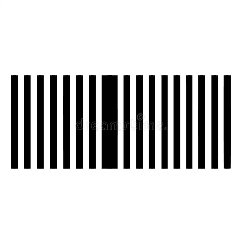 Black and White Barcode for Logo Stock Vector - Illustration of ...
