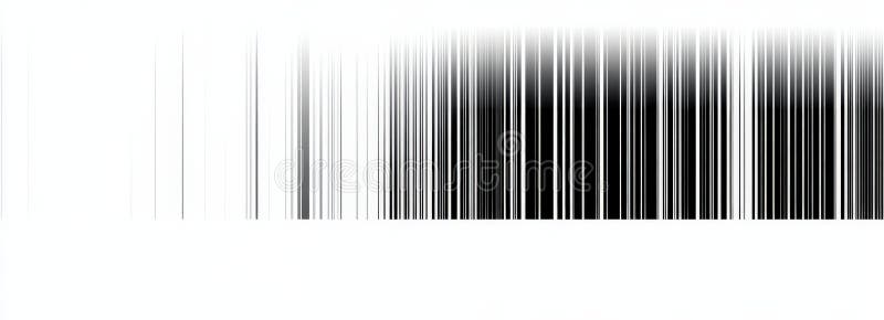 A Black and White Barcode Prominently Displayed on a White Background ...
