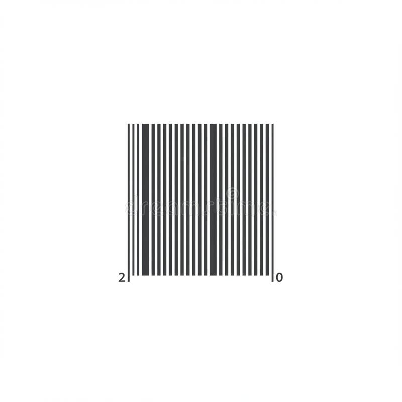 Black and White Barcode with a Series of Vertical Parallel Lines ...