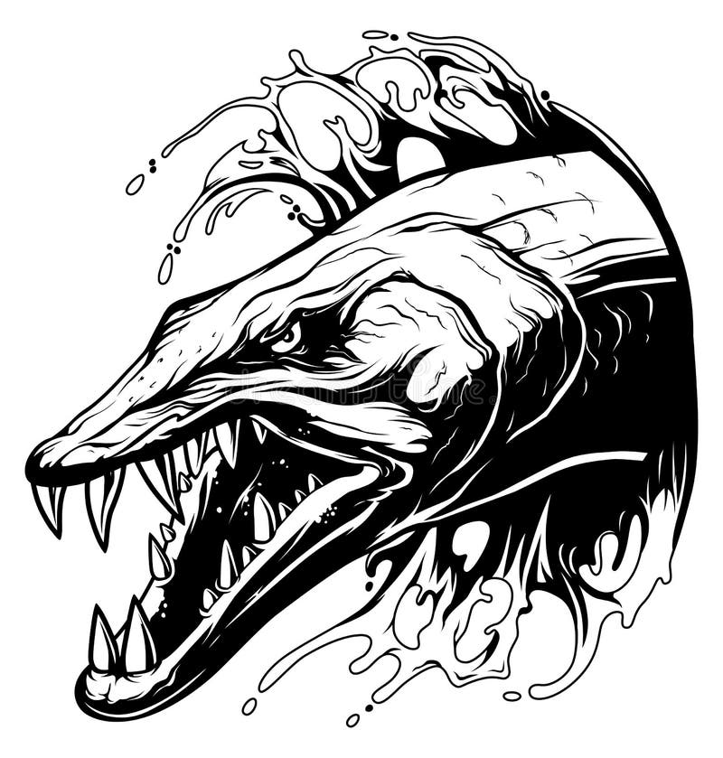 Barracuda Drawing Stock Illustrations – 191 Barracuda Drawing Stock ...