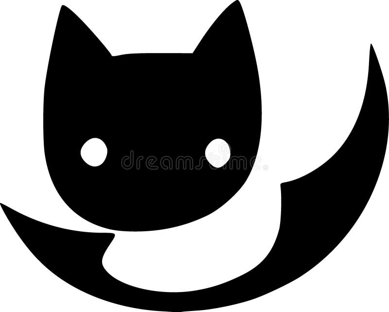 Devil Bat Icon, Black and White Silhouette, Illustration Stock ...