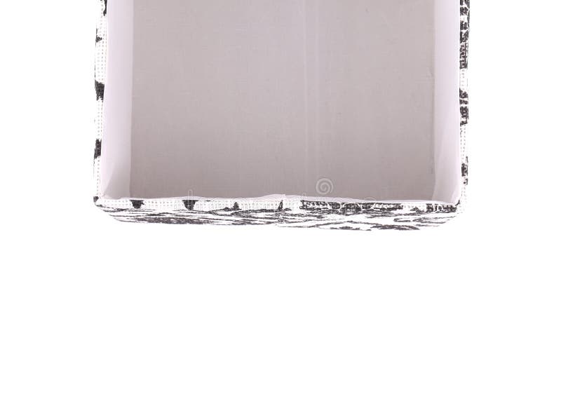 Black and White Big Gift Box. Inside View Stock Photo - Image of ...