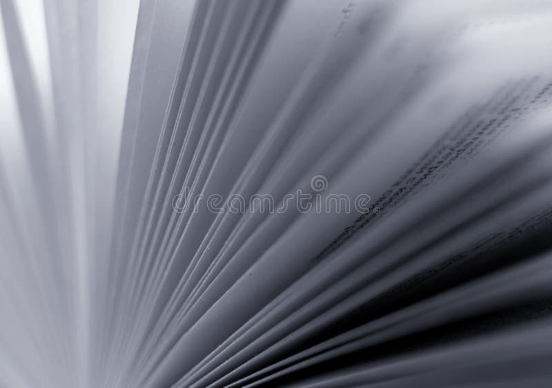 Black and White Blurred Pages of a Book Stock Image - Image of open ...