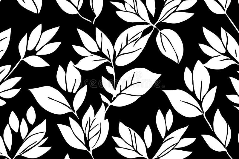 Black White Botanical Pattern Stock Illustrations – 84,734 Black White Botanical Pattern Stock ...