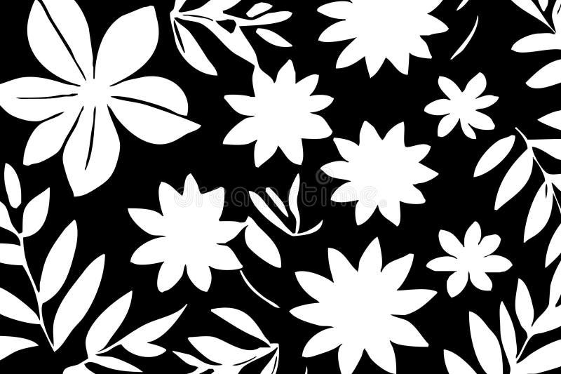Black White Botanical Pattern Stock Illustrations – 84,734 Black White Botanical Pattern Stock ...