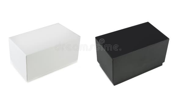 Black and white box stock image. Image of parcel, white - 13105617