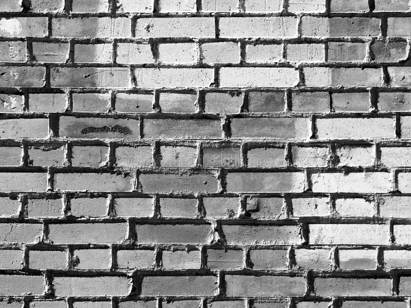 Black and White Brick Wall Texture Background. Stock Image - Image of ...