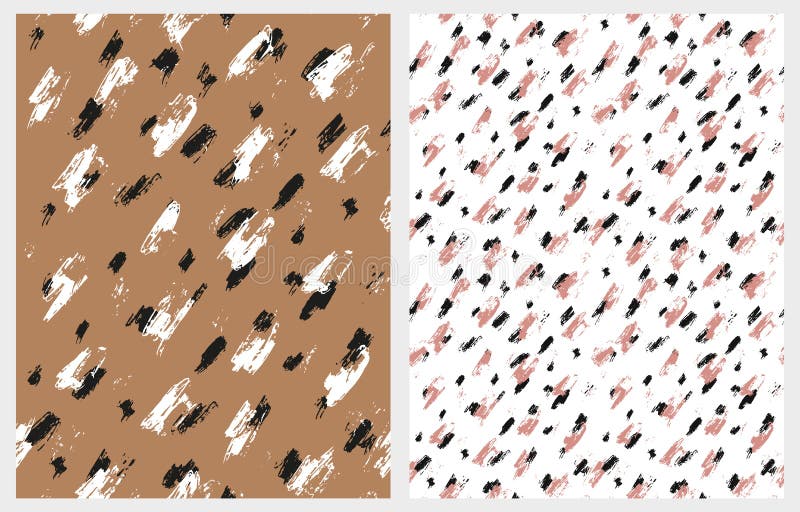 Simple Abstract Wild Animal Skin Print. Repeatable Print with Hand ...