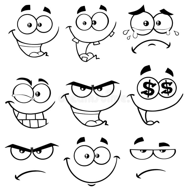 Funny Face Cartoon To Draw