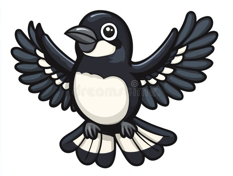 Black and White Cartoon Illustration Featuring a Simple yet Artistic ...