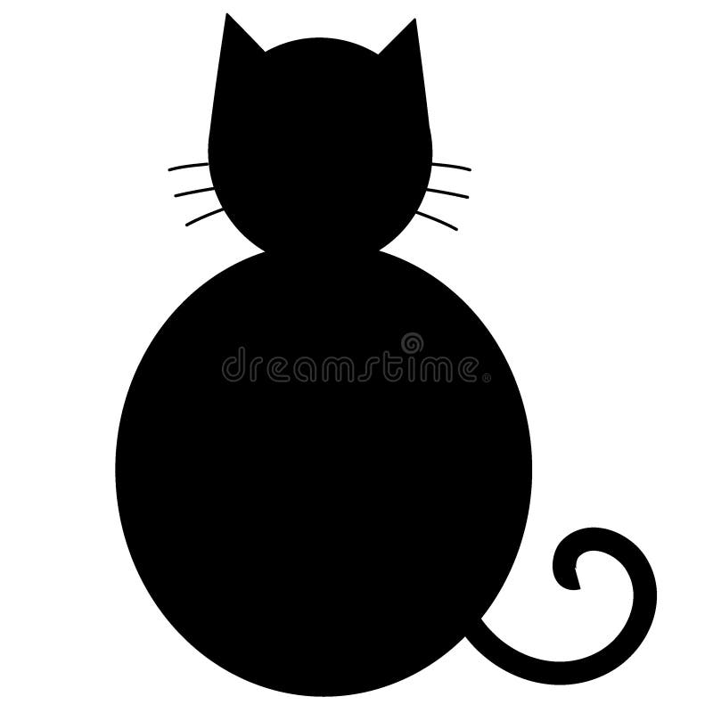 Black and white cat shadow stock photo. Illustration of shadow - 253202906