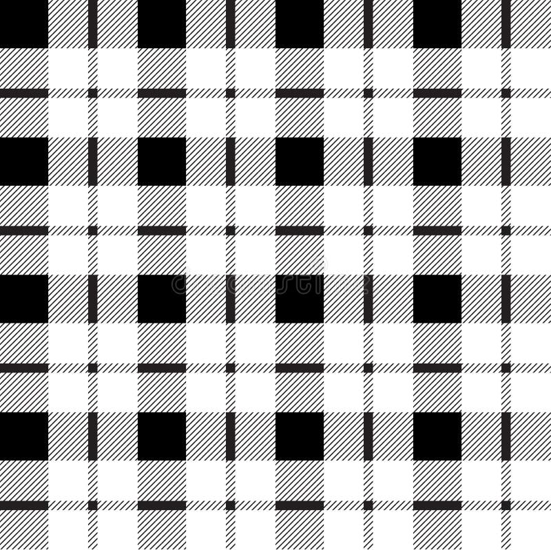 Black and White Check Pattern on White Background Stock Vector ...
