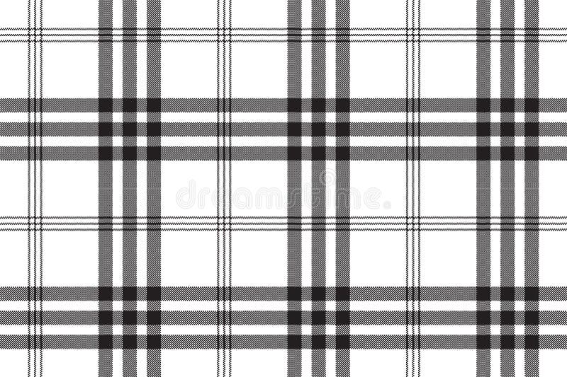 Black White Check Pixel Square Fabric Texture Seamless Pattern Stock ...
