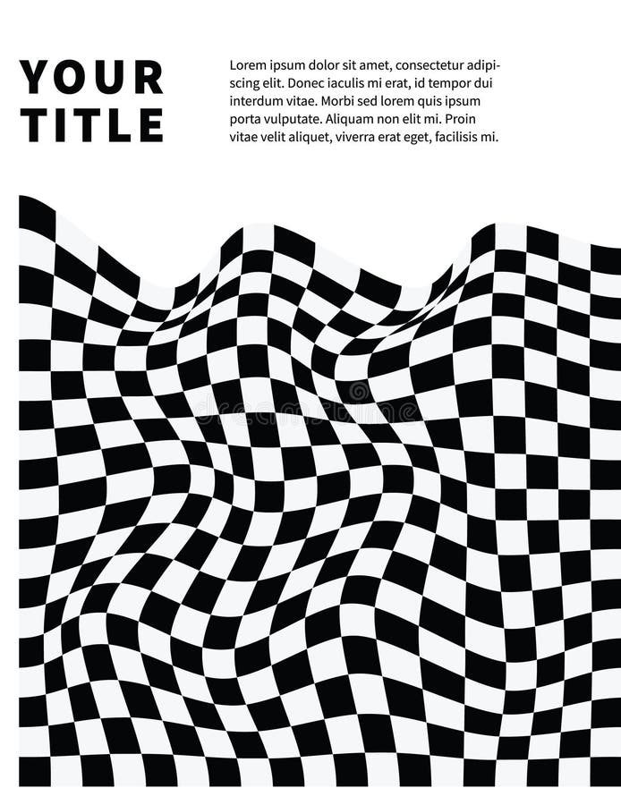 Black and White Checkered Abstract Background. Race Background with ...