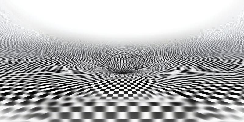 A Black and White Checkered Background with a Hole in the Middle Stock ...