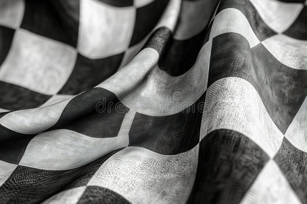 Black and White Checkered Flag, Background. Generative Ai Stock Photo ...