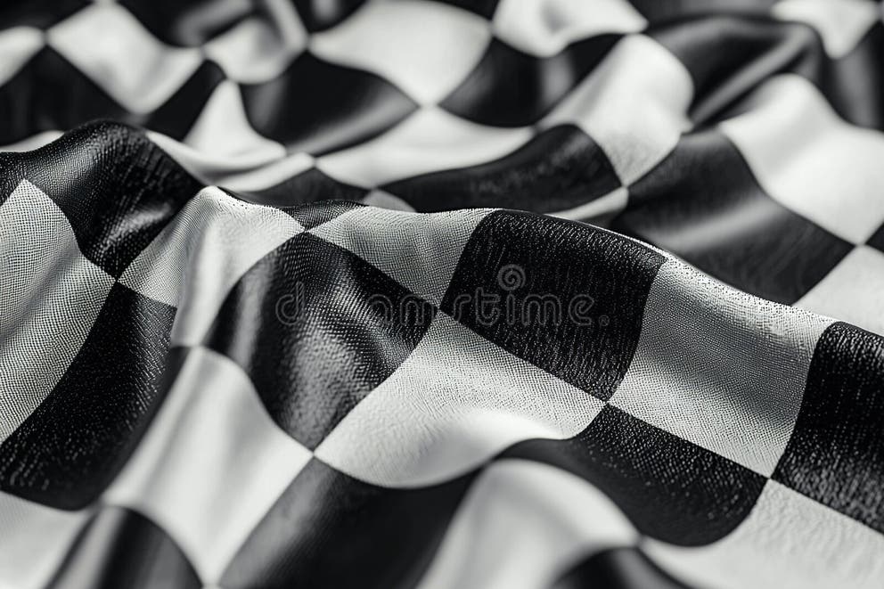 Black and White Checkered Flag, Background. Generative Ai Stock Photo ...