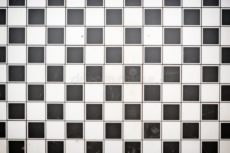 Black and White Checkered Floor Tiles, High Contrast Stock Illustration ...