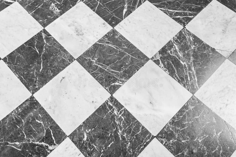 Black and White Checkered Marble Floor. Marble Texture for Background ...