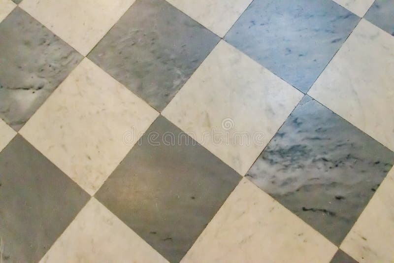 Black and White Checkered Marble Floor. Marble Texture for Background ...