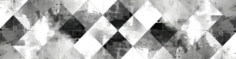 A Black and White Checkered Pattern with a Grey Background Stock Image ...