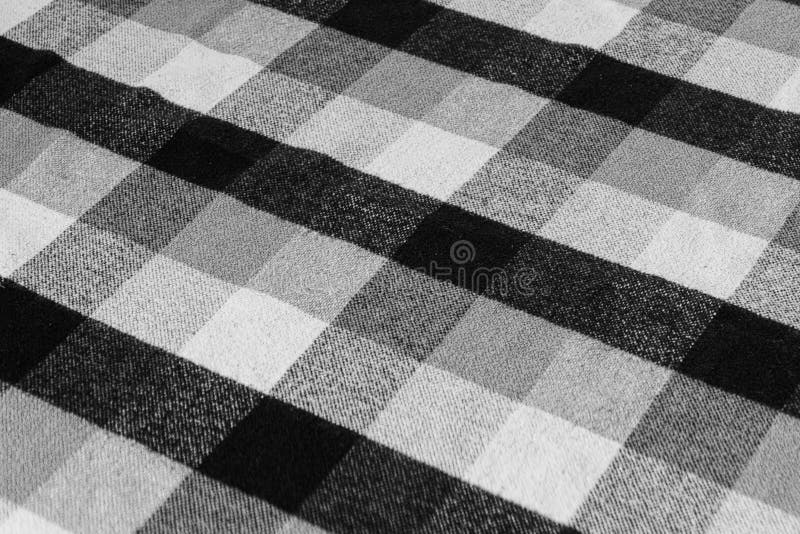 Black and White Checkered Plaid Fabric Texture for Background. Tartan ...