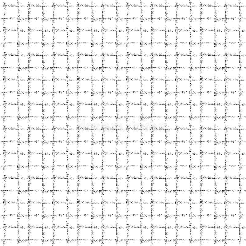 Black and White Checkered Seamless Vector Pattern Stock Vector ...