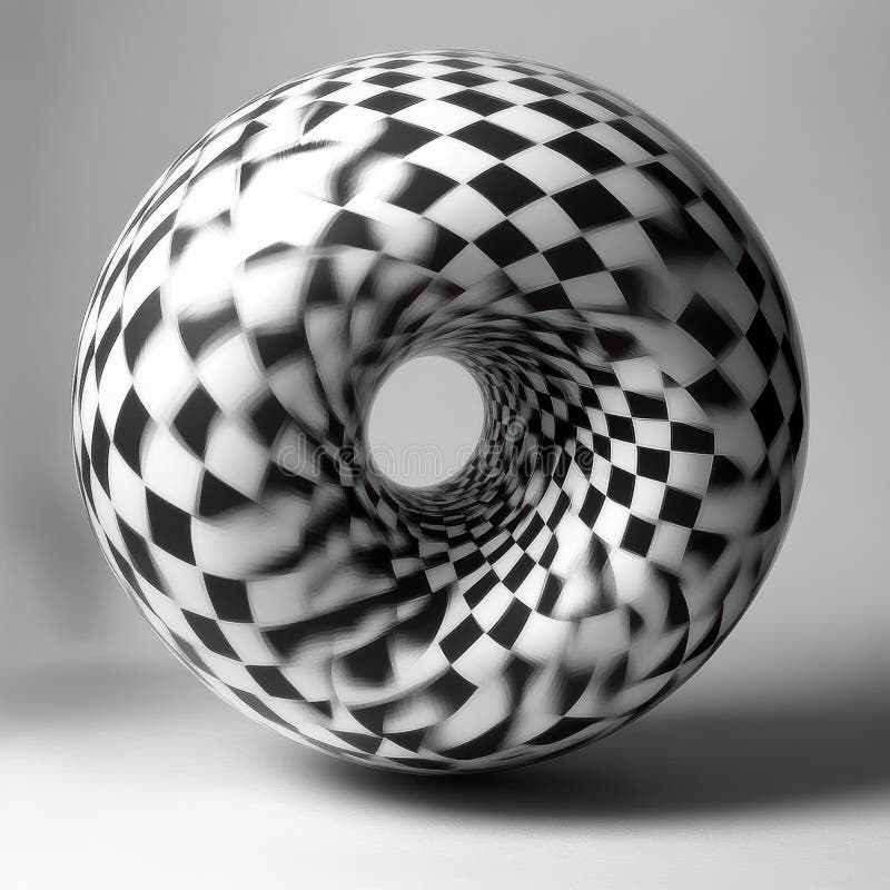 Black White Checkered Optical Illusion Stock Illustrations – 2,450 ...