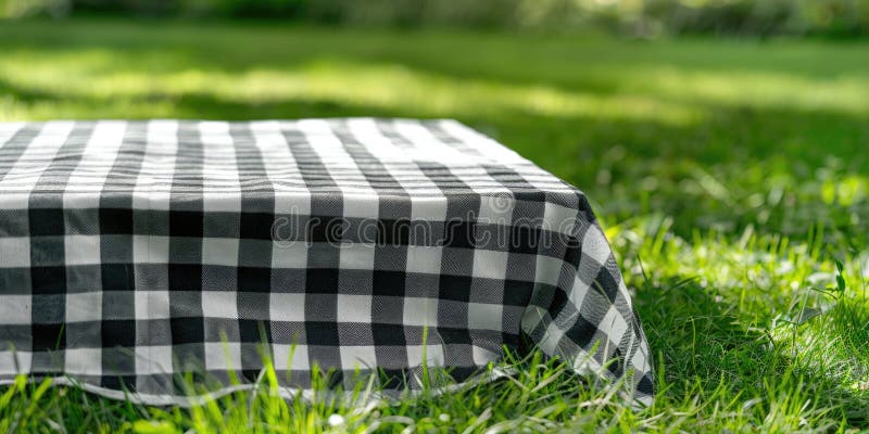 Black White Checkered Table Cloth Grass Stock Photos - Free & Royalty ...