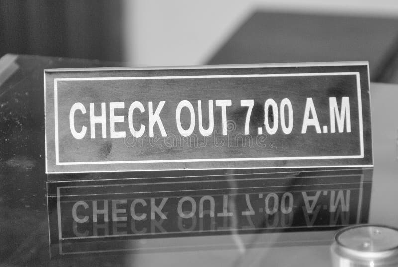 Check out sign stock photo. Image of checking, departure - 204208224