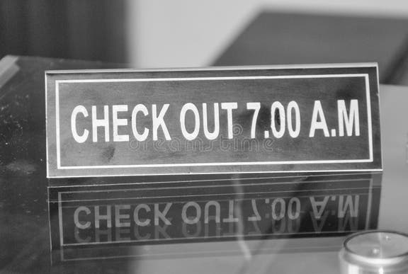 Check out sign stock photo. Image of checking, departure - 204208224