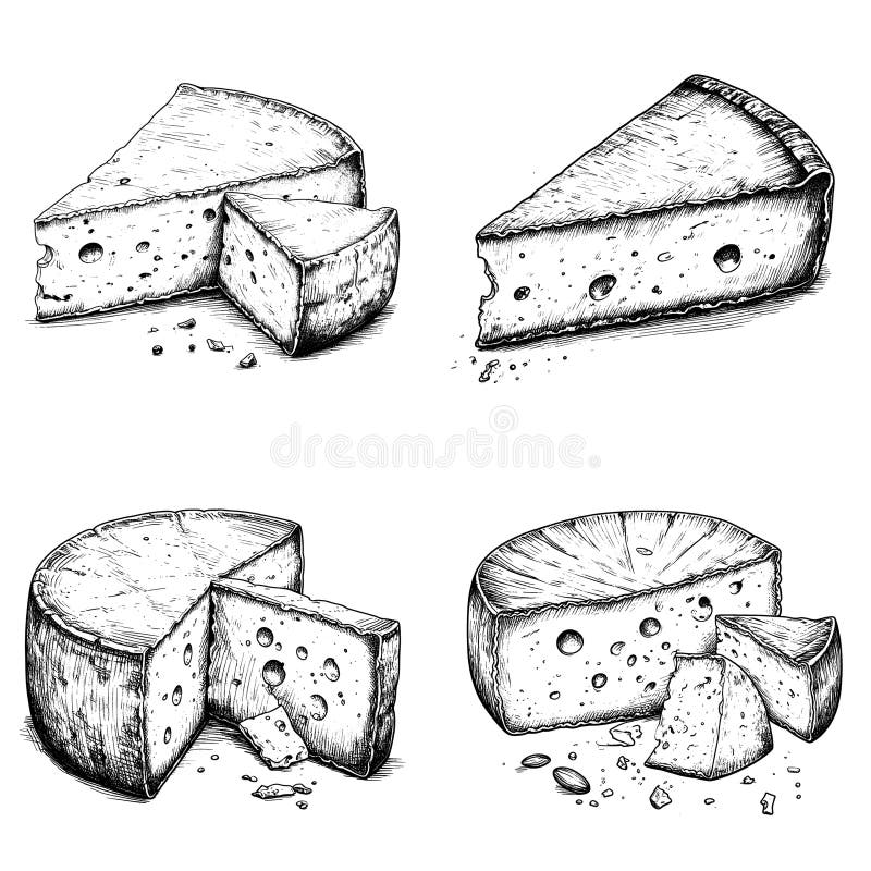 Black White Cheese Stock Illustrations – 33,687 Black White Cheese ...