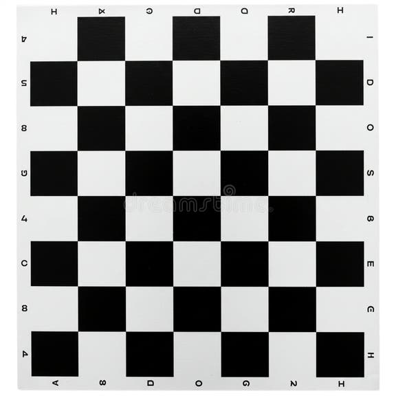 Black and White Chessboard Featuring 64 Squares Arranged in an 8x8 Grid ...