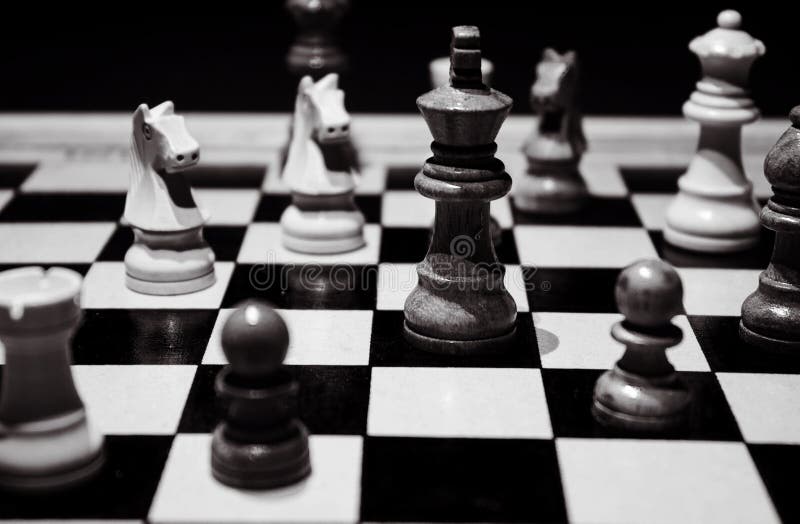 Black and white chessboard stock photo. Image of steps - 136117770