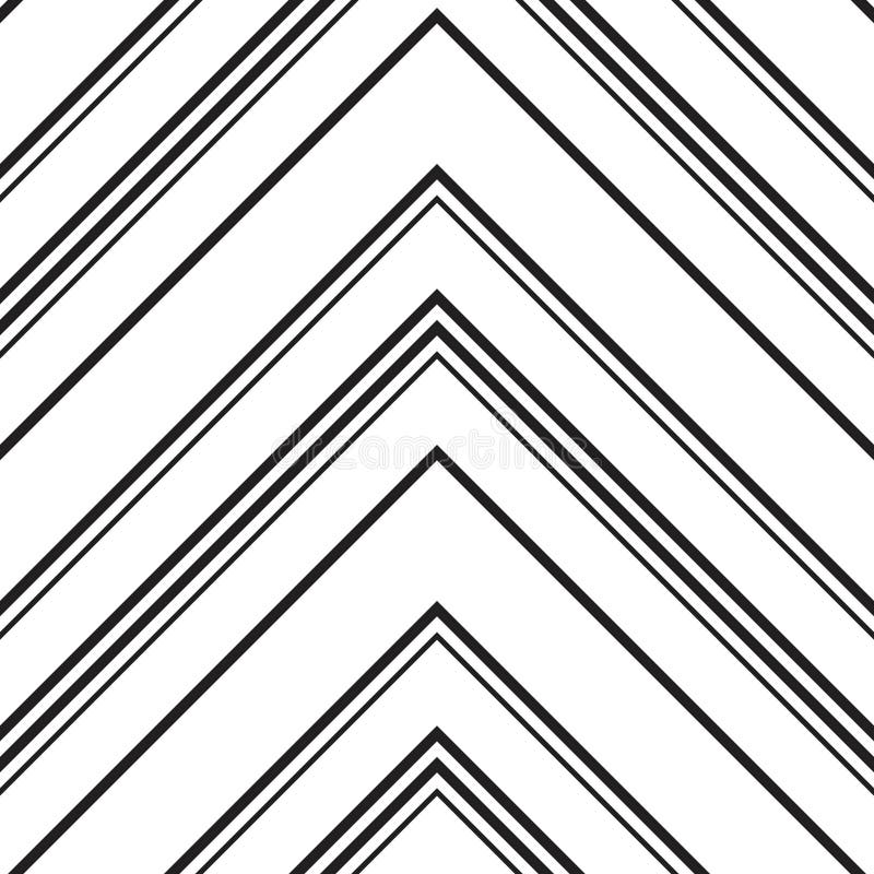 Black and White Chevron Diagonal Stripes Seamless Pattern Background ...