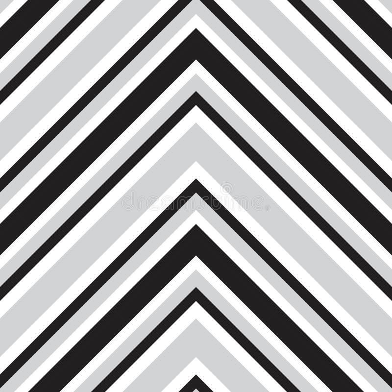 Black and White Chevron Diagonal Stripes Seamless Pattern Background ...
