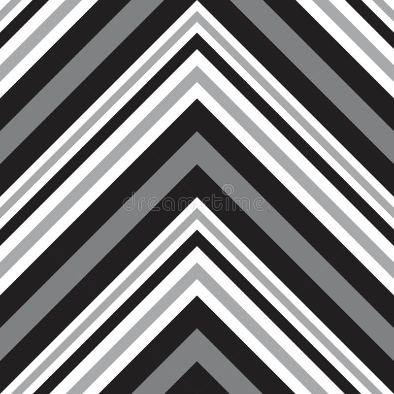 Black and White Chevron Diagonal Stripes Seamless Pattern Background ...