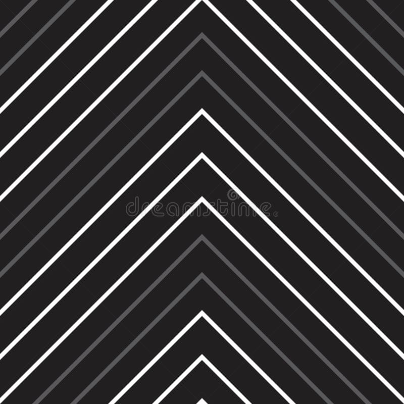 Black and White Chevron Diagonal Stripes Seamless Pattern Background ...