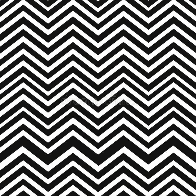 Black and White Chevron Pattern Consists of Zigzag Lines Creating a Repetitive Design. Stock ...