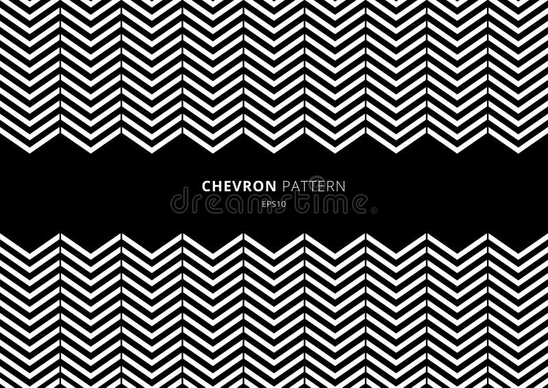 Black and White Chevron Pattern with Space for Your Text Stock Vector ...