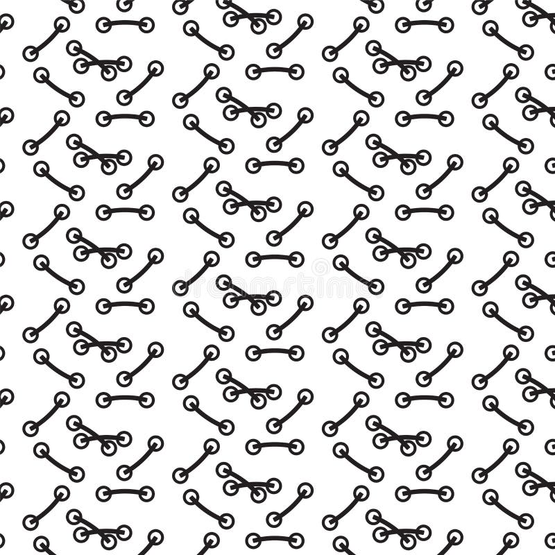 Black and White Circle Connect Pattern Background Stock Vector ...