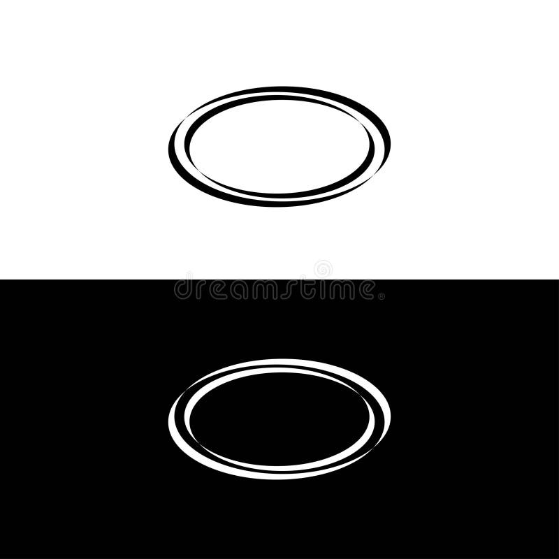 Black and White Circle Logo Icon Stock Vector - Illustration of draft ...