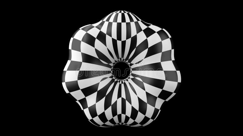 Black and White Circle Shape. Black Background Stock Illustration ...