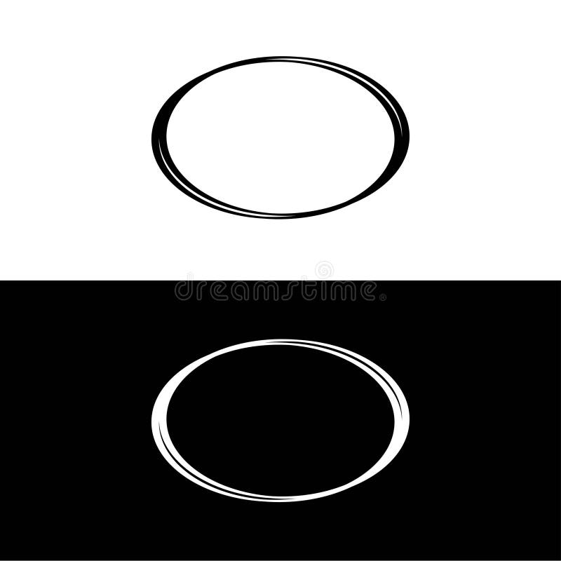 Black and White Circle Vector Logo Template Design Stock Vector ...