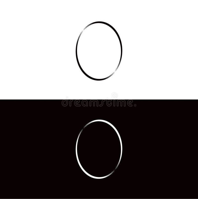 Black and White Circle Vector Logo Template Design Stock Vector ...