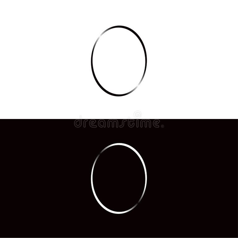 Black and White Circle Vector Logo Template Design Stock Vector ...