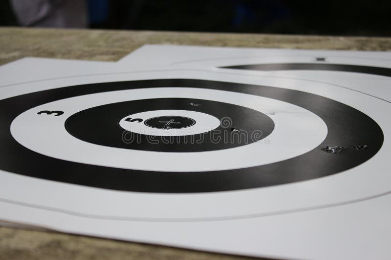Black and White Circles for Archery Target Stock Image - Image of ...