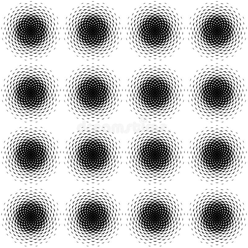 Black and White Circles Pattern. Gradient Geometric Background Stock ...