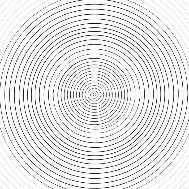 Black and White Circular Patterns Design Stock Illustration ...
