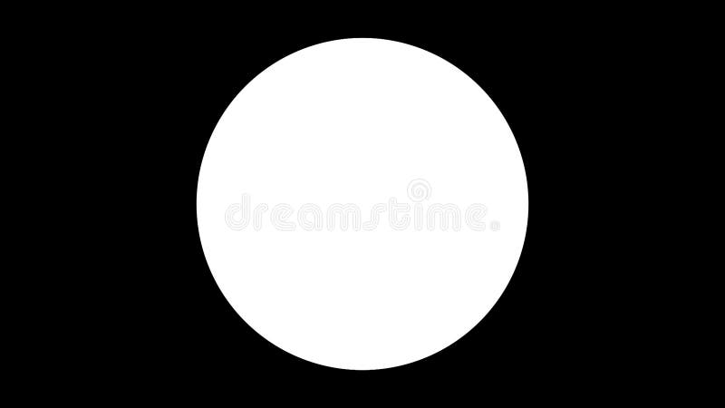 Black and White Circular Shape with Inversion Effect. Abstract ...